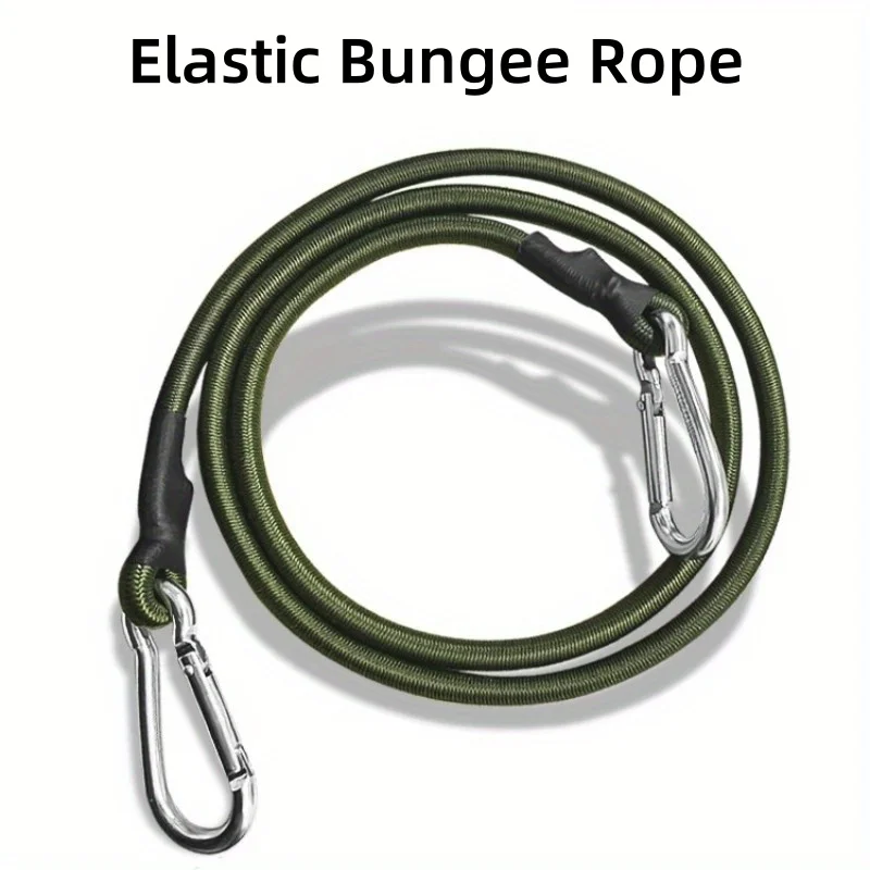 Heavy-Duty-Bungee-Cord-Elastic-Tie-Strap-String-Carabiner-Hooks-Kayak ...