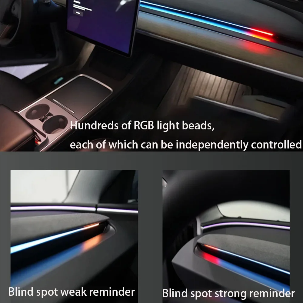 Tesla Model Y Juniper Interior Ambient Lighting Rear Screen – Real ...