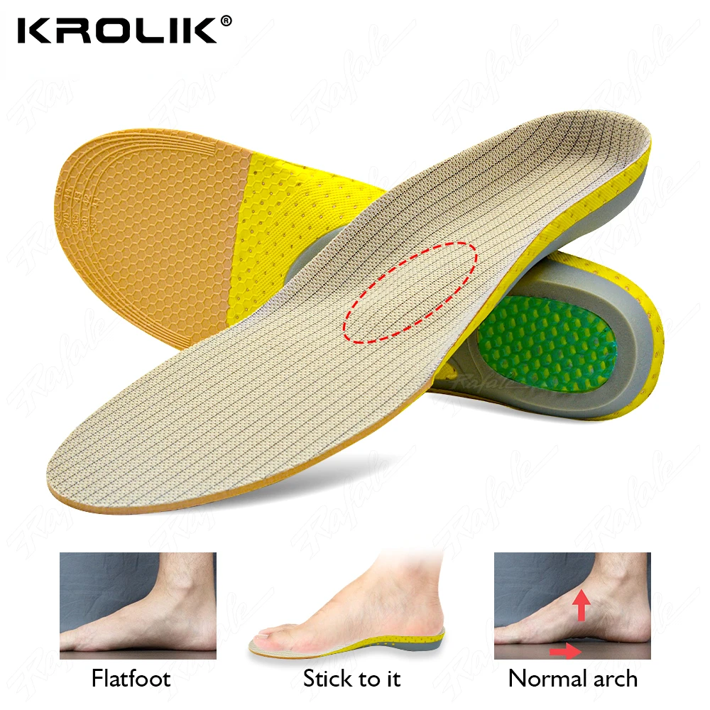 Premium-Orthotic-Gel-Insoles-Orthopedic-Flat-Foot-Health-Sole-Pad-For ...