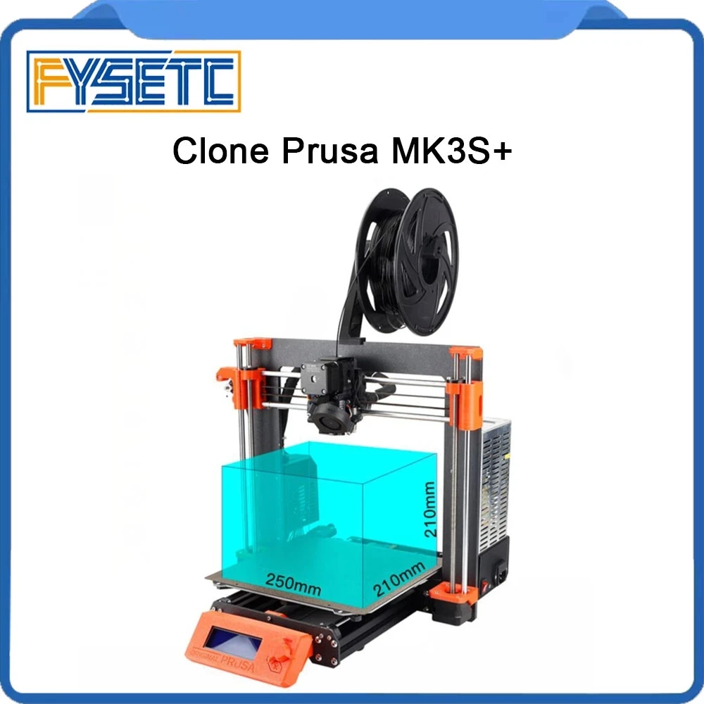 Fysetc Clone Prusa I3 Mk3s+ Complete Diy 3d Printer Full Kit With Aluminum Alloy Profile ...