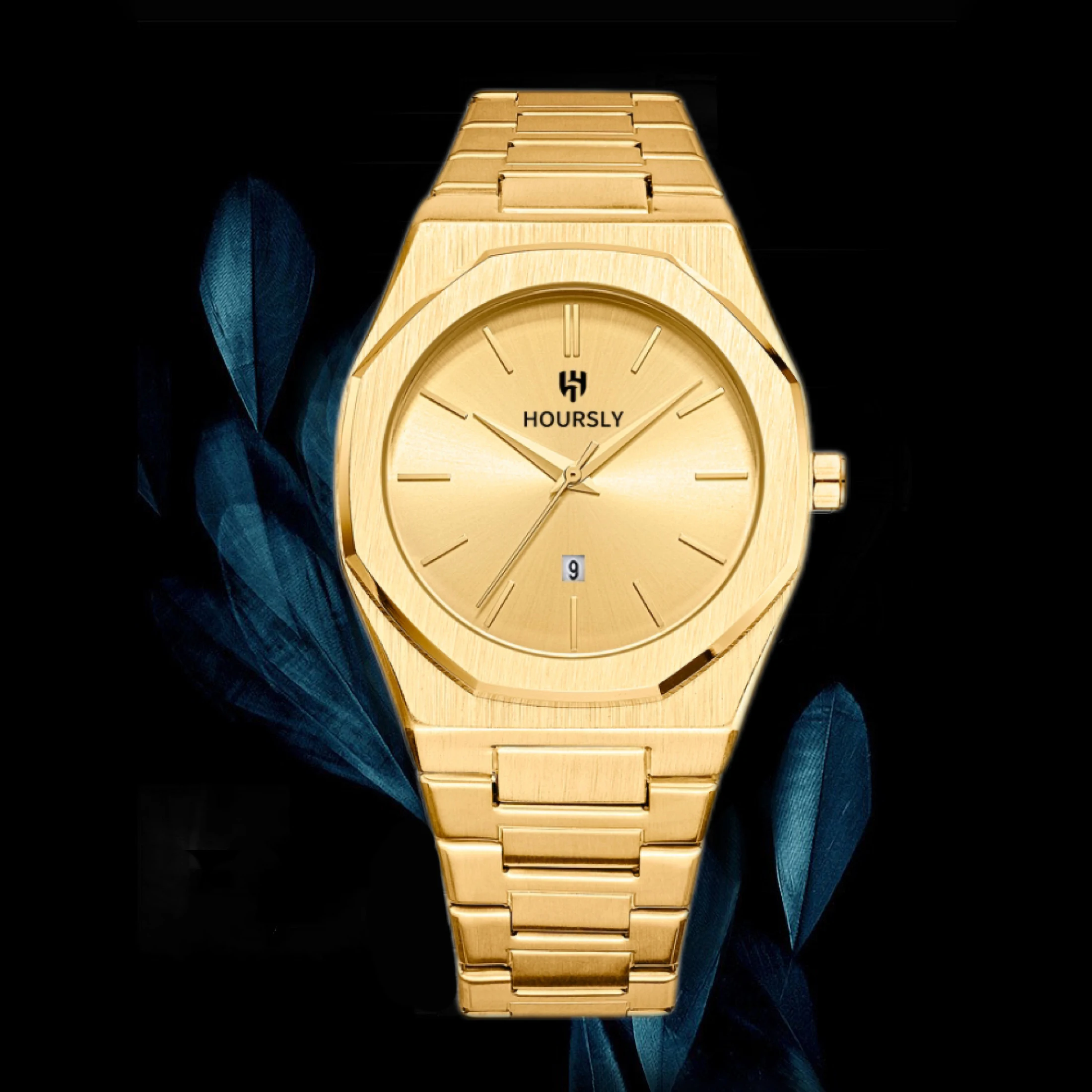 Watch for Men Waterproof 3ATM Fashion Quartz Wristwatch Stainless Steel ...