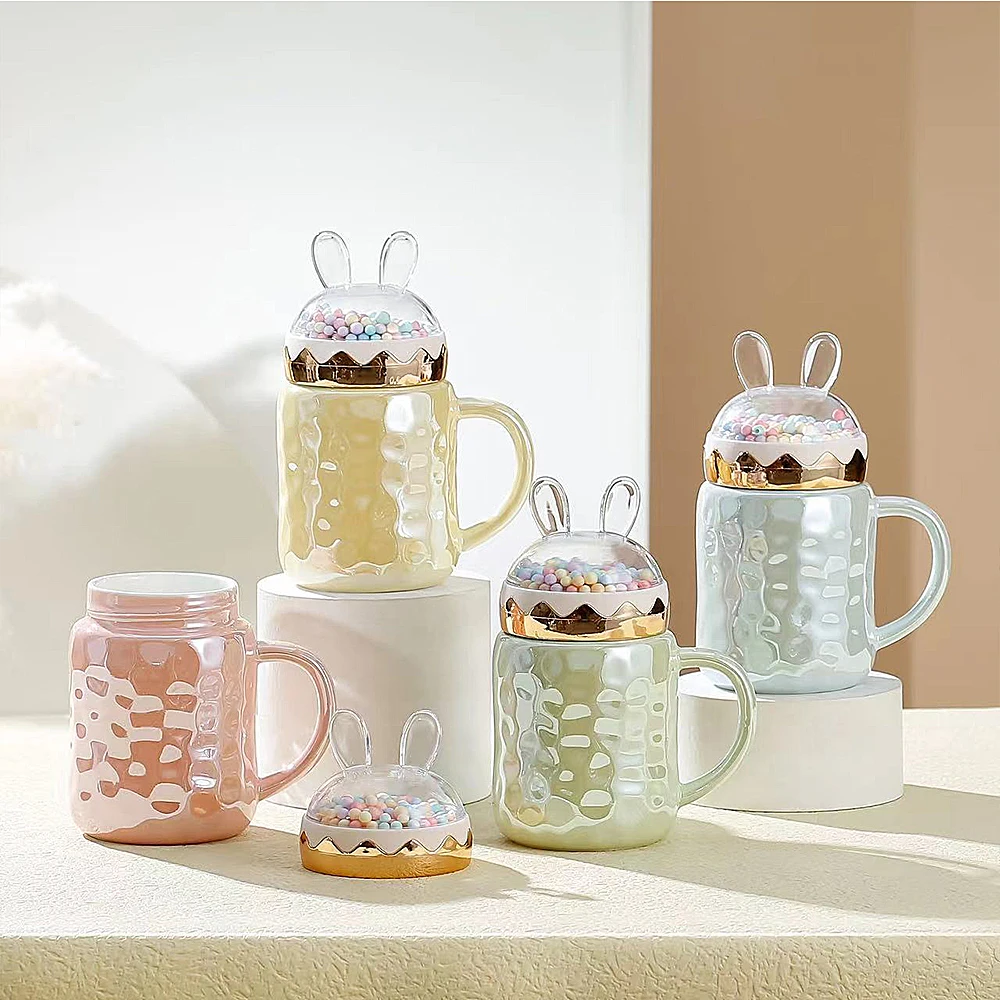 Ceramic-Coffee-Cup-With-Handle-Cute-Mug-Creative-Reusable-Personalized ...