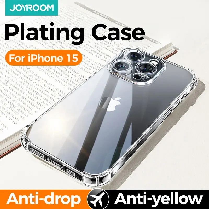 Joyroom-Transparent-Case-For-iPhone-15-14-Pro-Max-Case-Crystal-Back-PC ...