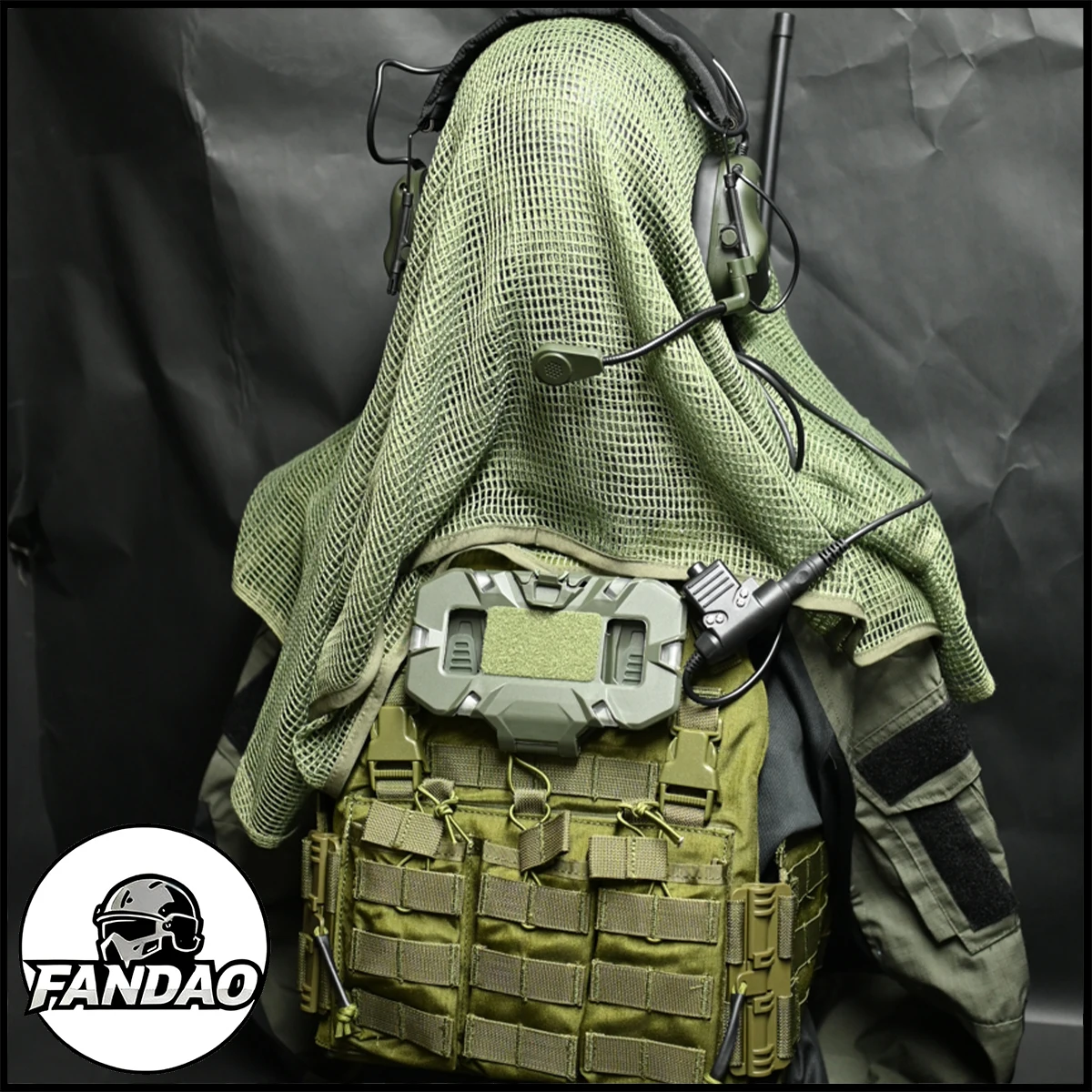 Call of Duty Tactical Vest Set with Nokk Headscarf Headphones Belt ...