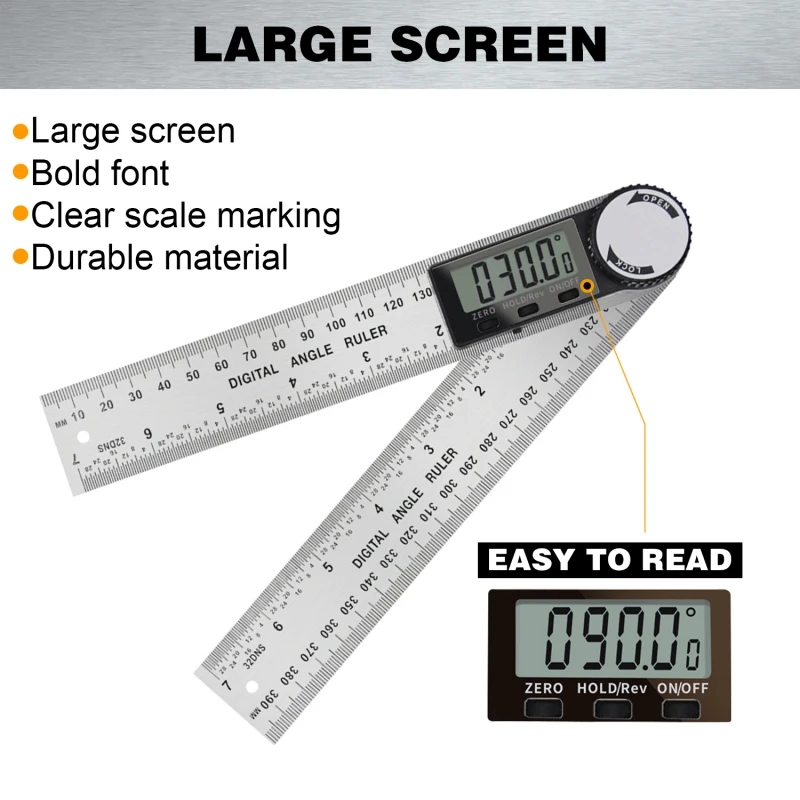 360 ° Digital Protractor Angle Ruler Digital Angle Ruler Electronic ...