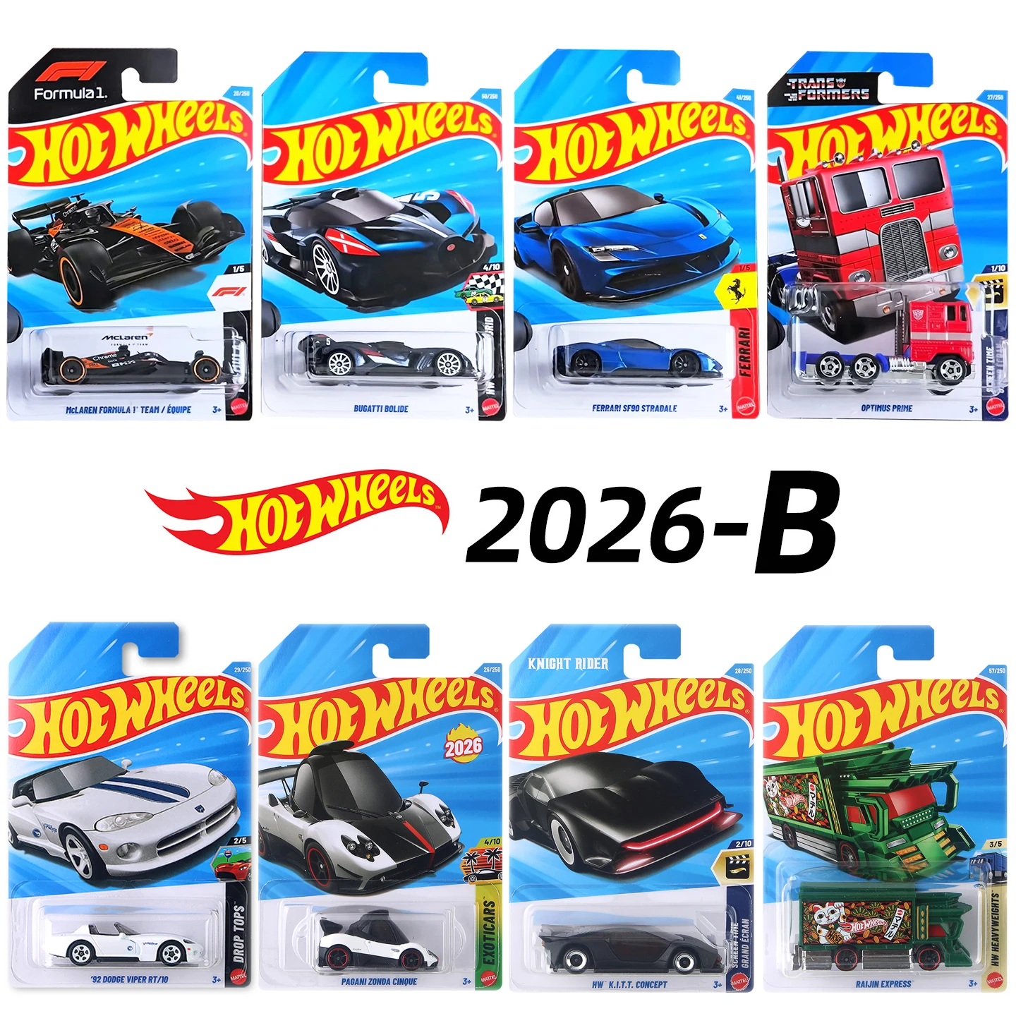 Hot Wheels 2026-B Case,1:64 Scale Diecast Vehicle Model Car,Mclaren F1 ...