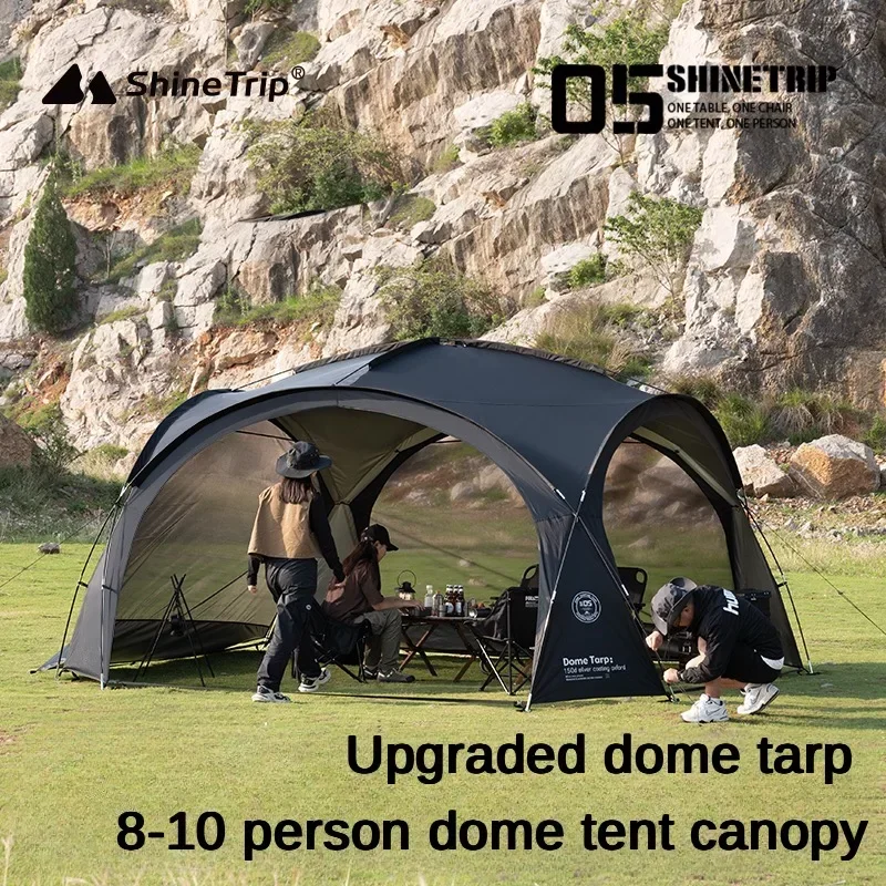 Camping-Dome-Tendas-com-Big-Canopy-toldo-de-praia-imperme-vel ...