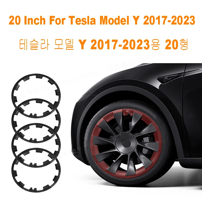 20-Inch-For-Tesla-Model-Y-2017-2023-4Pcs-Vehicle-Wheel-Rims-Edge ...