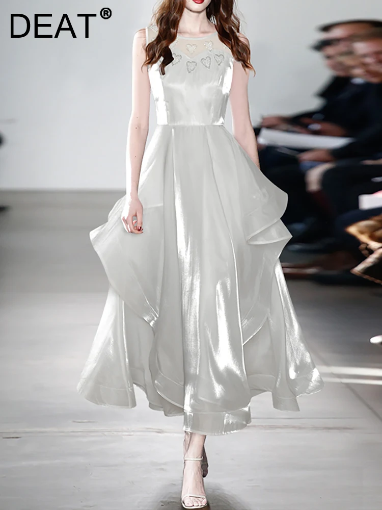 DEAT-Women-s-Fashion-Party-Dress-O-neck-Sleeveless-Satin-Patchwork ...