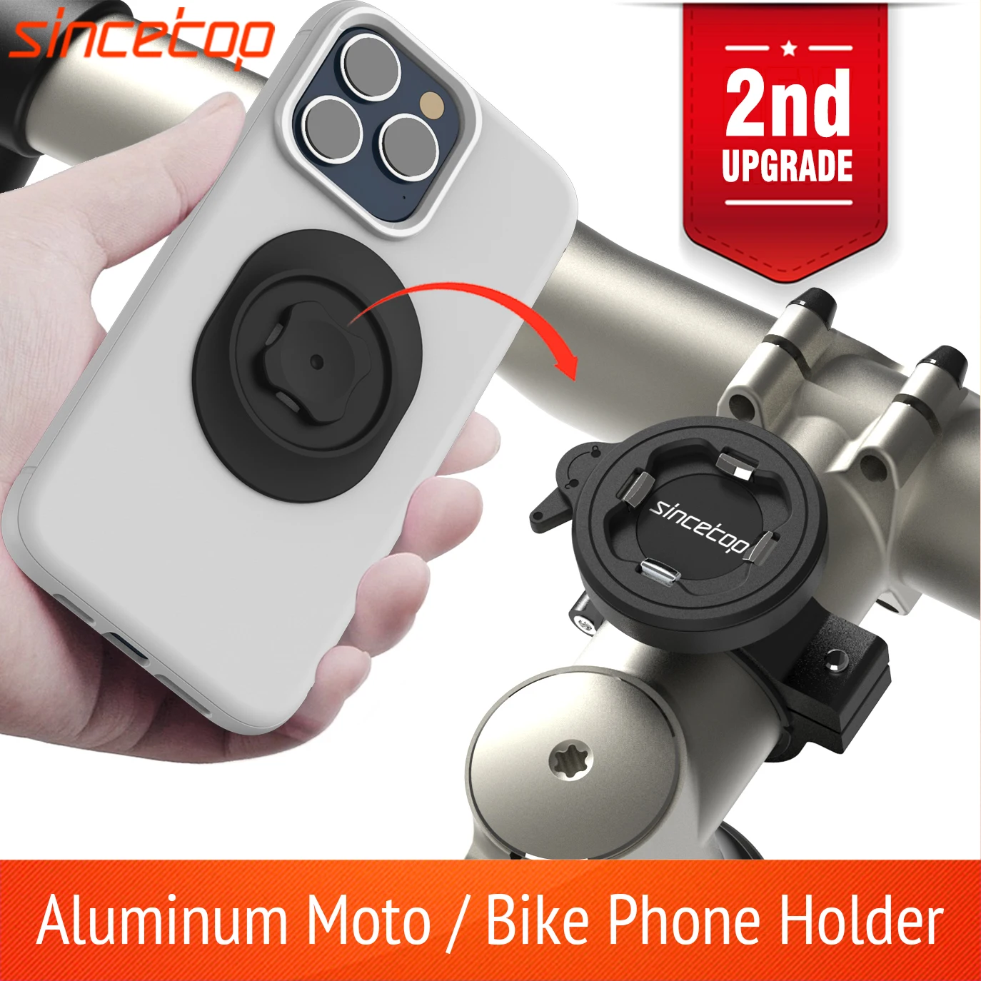 Universal Mountain Bike Handlebar Stem Phone Holder Aluminum Bicycle ...
