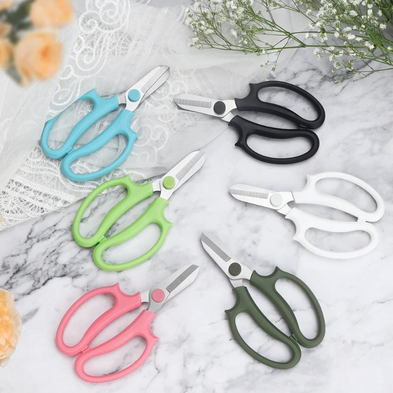1pcs-Stainless-Steel-Garden-Scissors-Floral-Shears-Professional-Flower ...