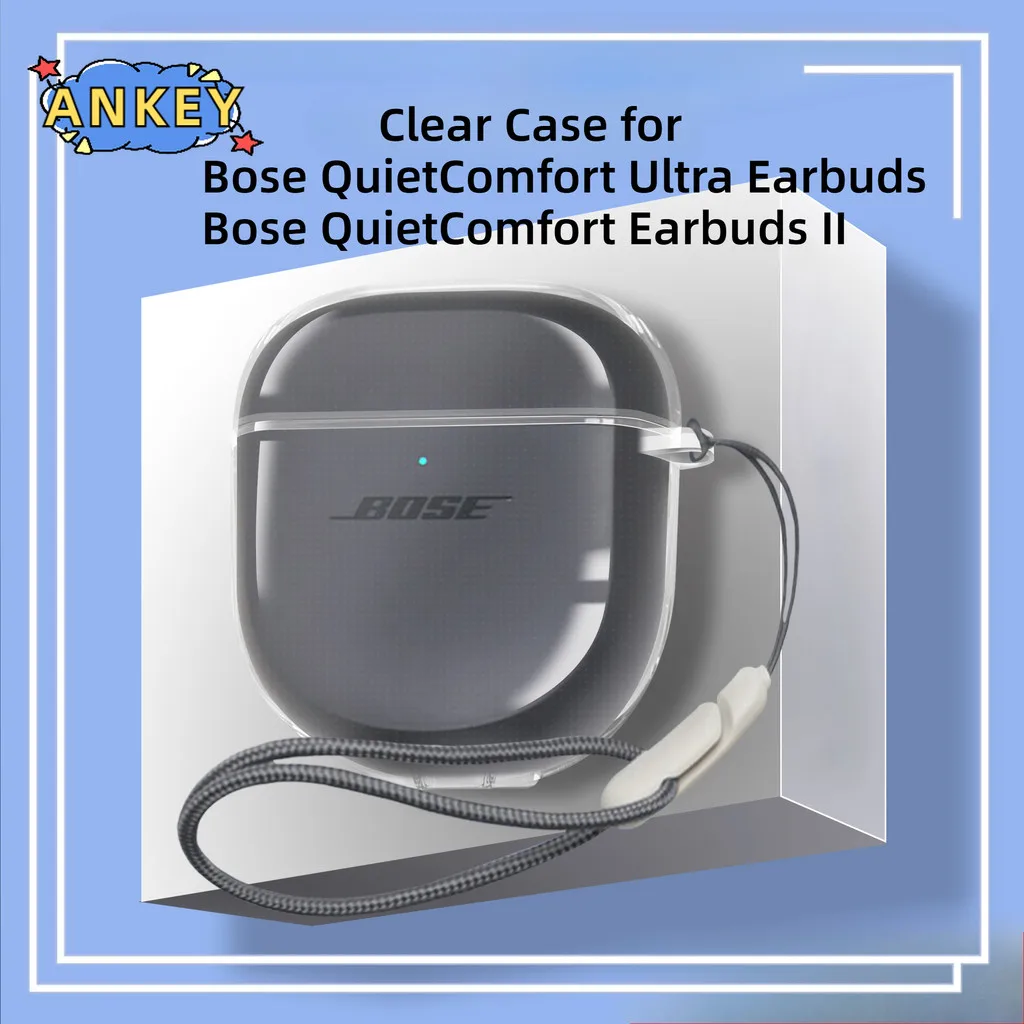 Case for Bose QuietComfort Ultra Earbuds Transparent TPU Protective ...