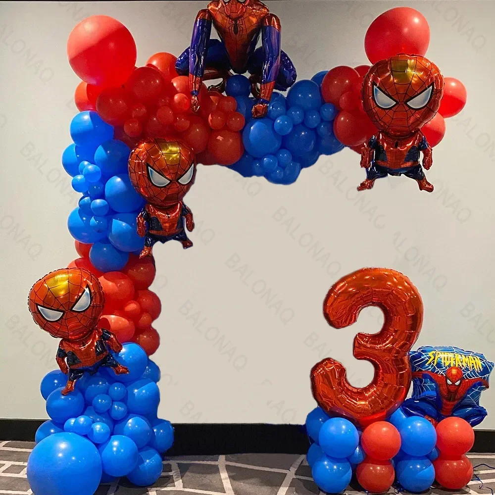 Marvel Super Spider-Man globo de látex vacaciones Feliz cumpleaños Baby ...