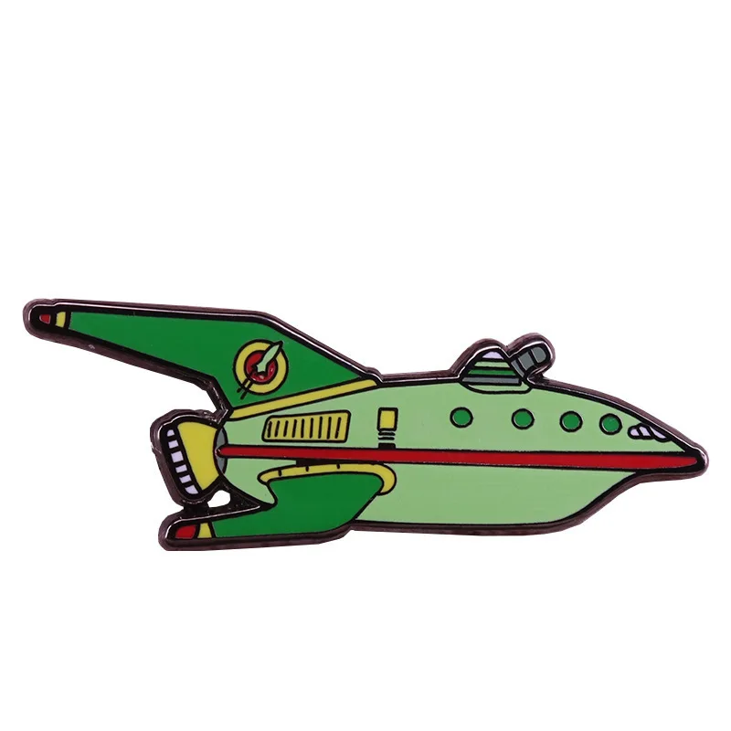 Space-Planet-Express-Rocket-Enamel-Pins-Badges-Lapel-pins-Brooches ...