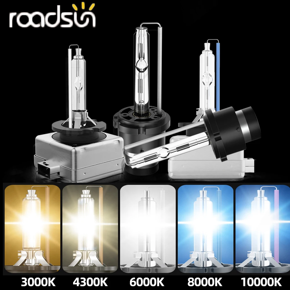 roadsun 2Pcs D1S D2S D3S D4S Xenon Headlight HID Car Bulbs 35W D1 D2 D3 D4 Headlamp 3000K 4300K ...