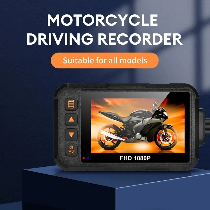 1080P-Waterproof-Motorcycle-Camera-DVR-Motorcycle-Dashcam-3-0-Inch ...