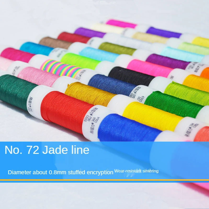 No. 72 Jade Thread Fugitive Princess Hand-knitted Rope Bracelet Red ...