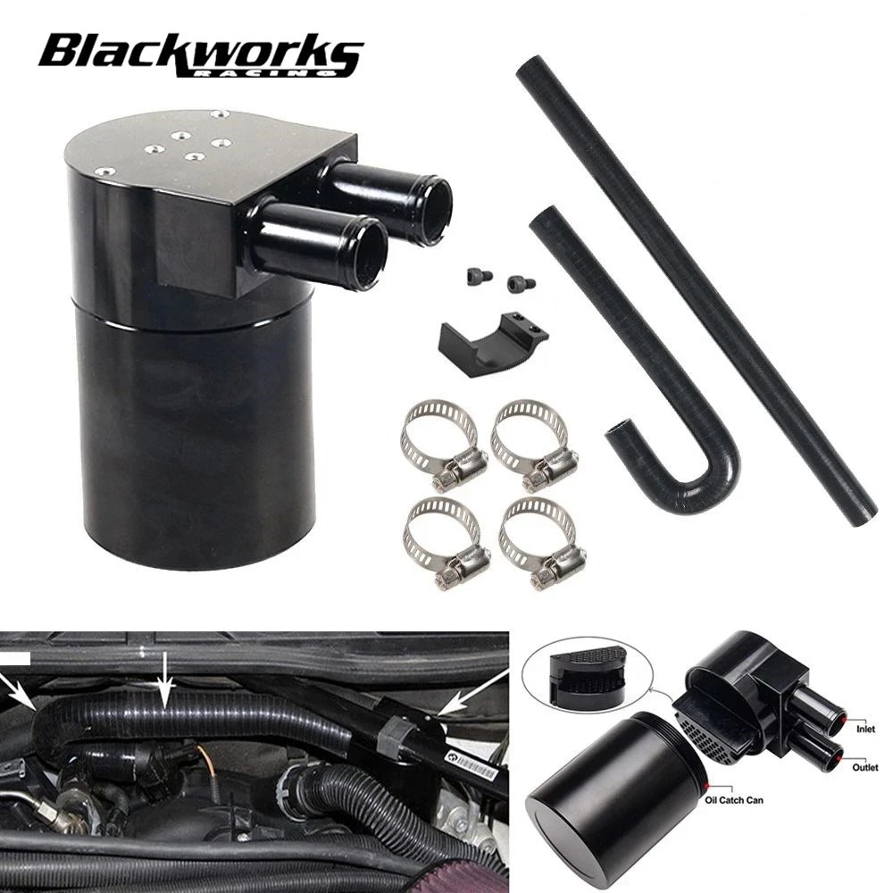 Reservoir-Fuel-Tanks-Oil-Catch-Can-Box-with-Silicone-Radiator-Hose-For ...