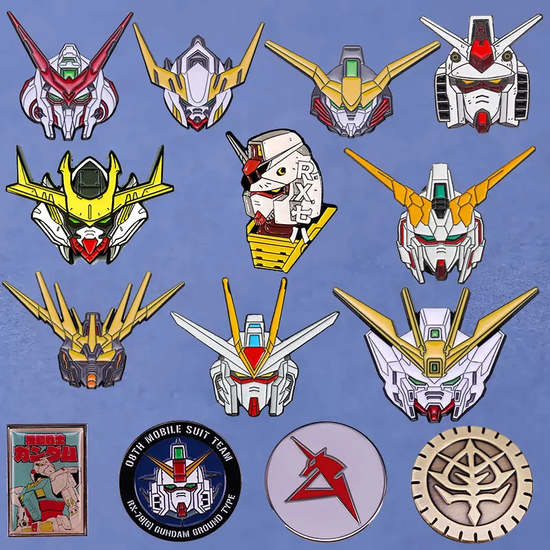 Gundam-Unicorn-Anime-Lapel-Pins-Backpack-Jeans-Enamel-Brooch-Pin-Women ...