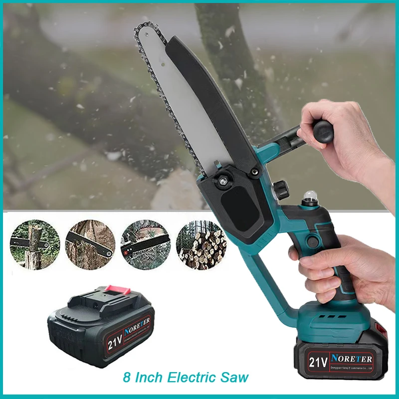 1800W Electric Saw with Oiler Cordless Portable Logging Wood Saw for ...