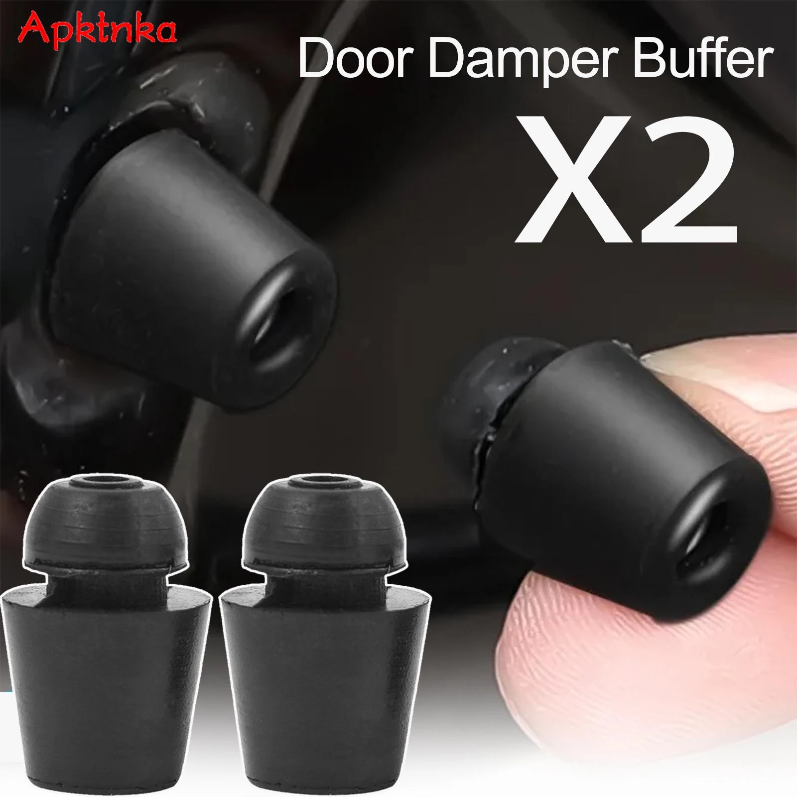 Universal-2Pcs-Car-Door-Dampers-Buffer-Pad-Cover-Rubber-Anti-Shock ...