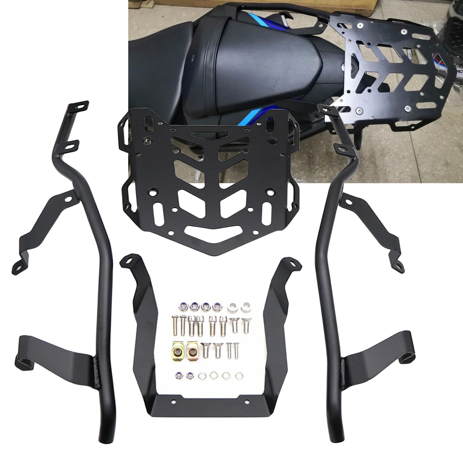 Motorbike-Rear-Luggage-Rack-Cargo-Bracket-Tail-Box-Support-For-YAMAHA ...