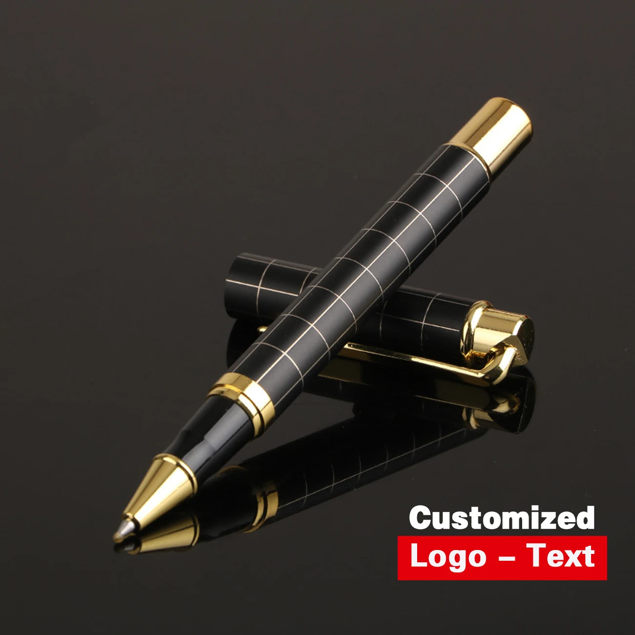 Luxury Metal Lattice Black Signature Ballpoint Pens for Business ...