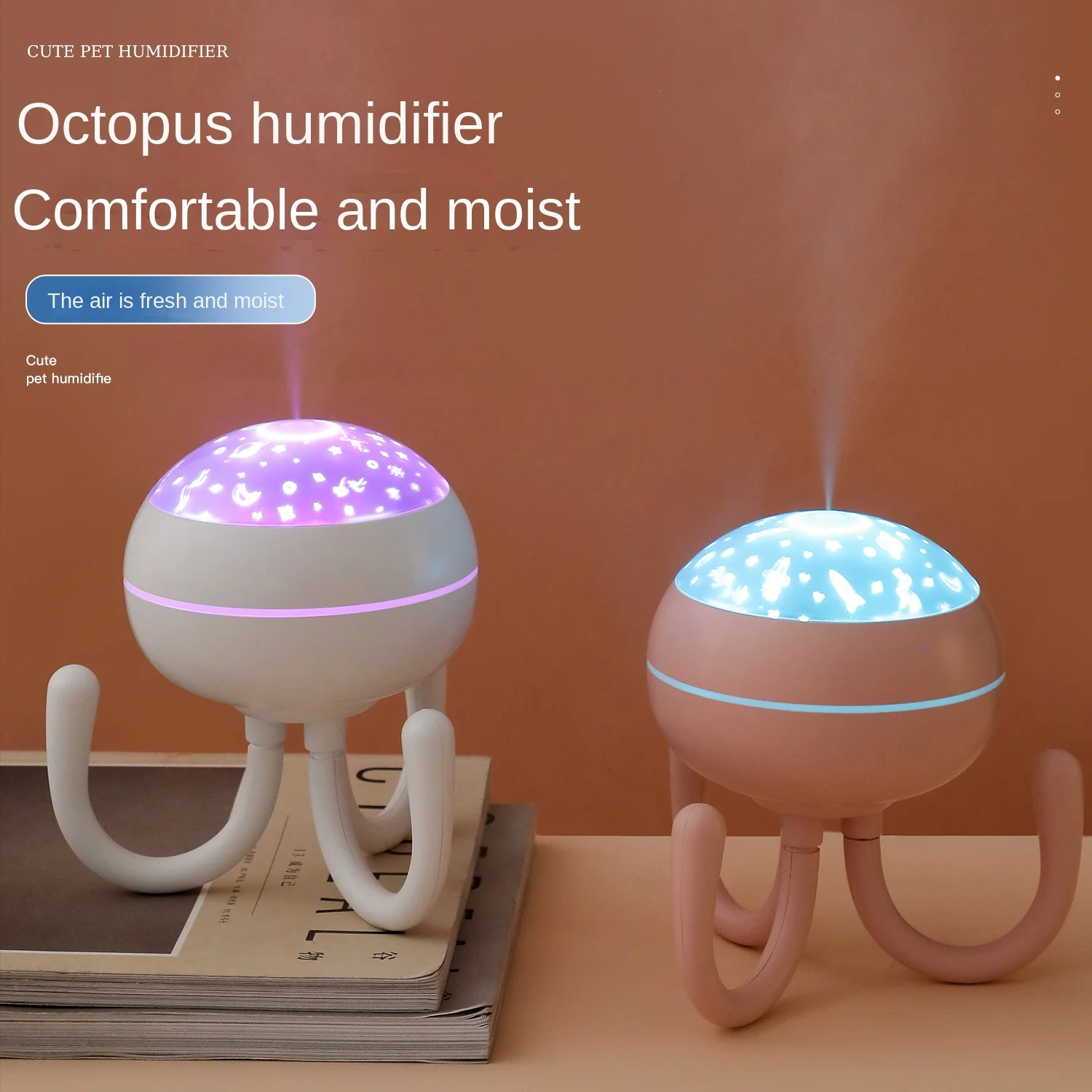 2024-New-Octopus-Humidifier-Creative-Desktop-Projection-Diffuser-mini ...