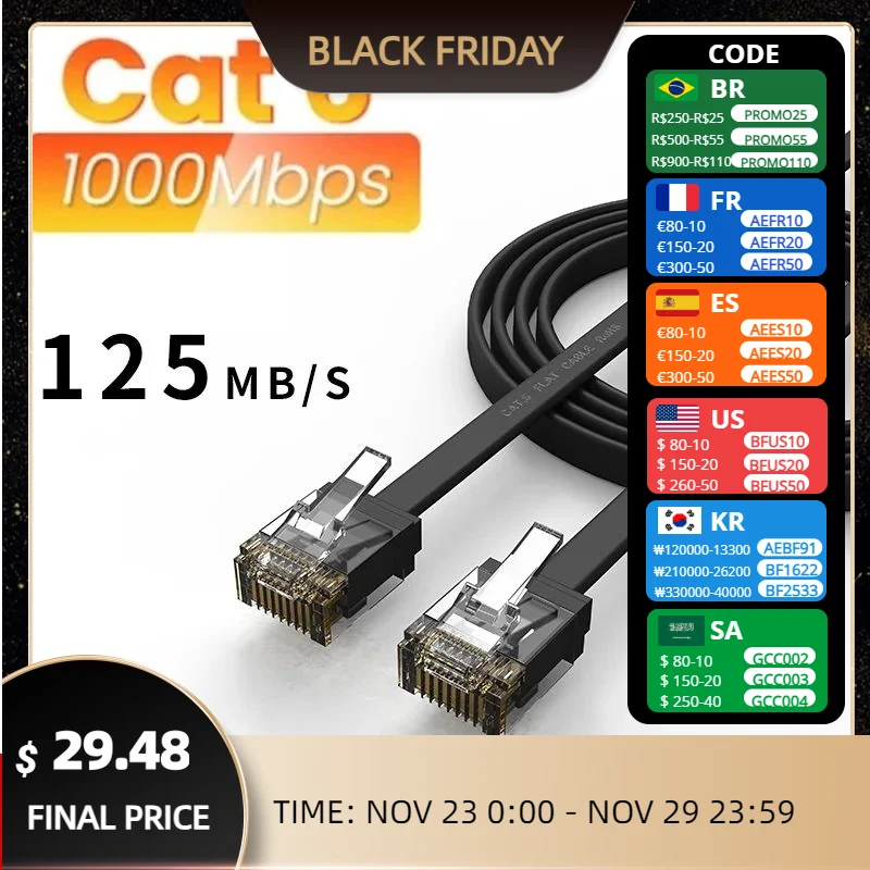 CYANMI-Cable-Ethernet-CAT8-de-nailon-trenzado-Cable-Lan-de-red-para-PC ...