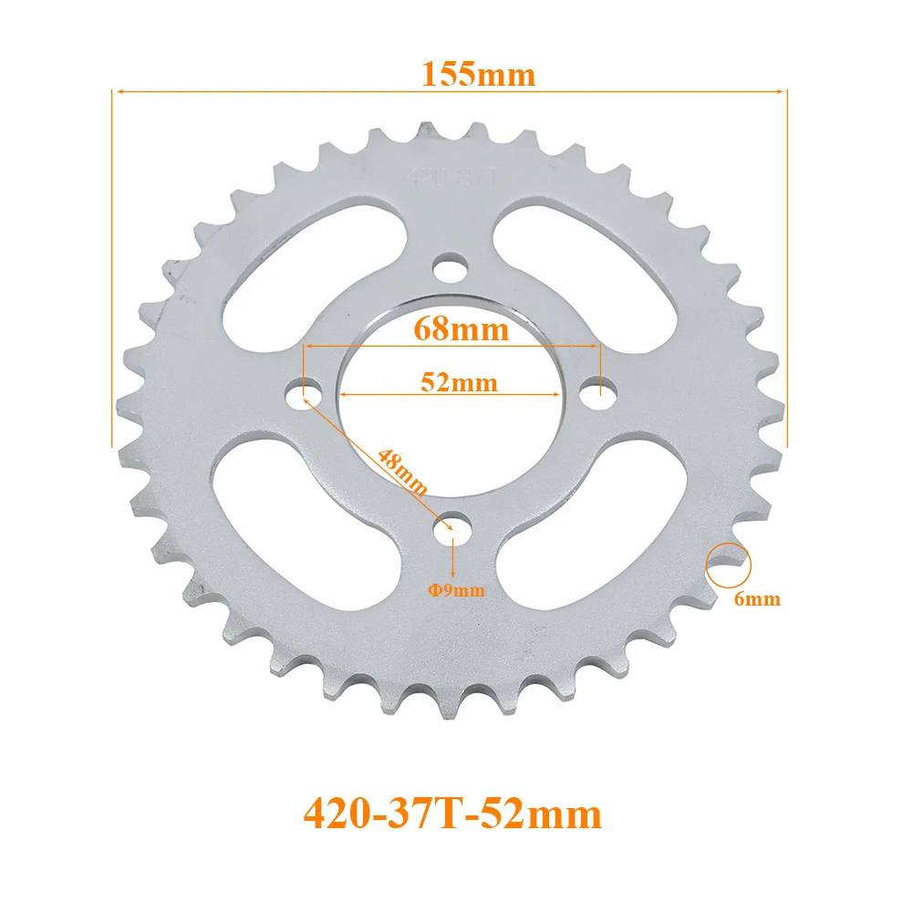 420-37T-Tooth-52mm-Rear-Chain-Sprocket-For-110cc-125cc-Chinese-ATV-Quad ...