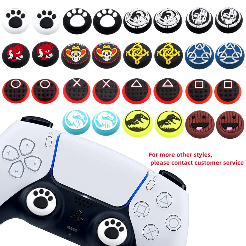 Silicone-macio-Polegar-Stick-Grip-Cap-Game-Controller-Joystick-Caps ...