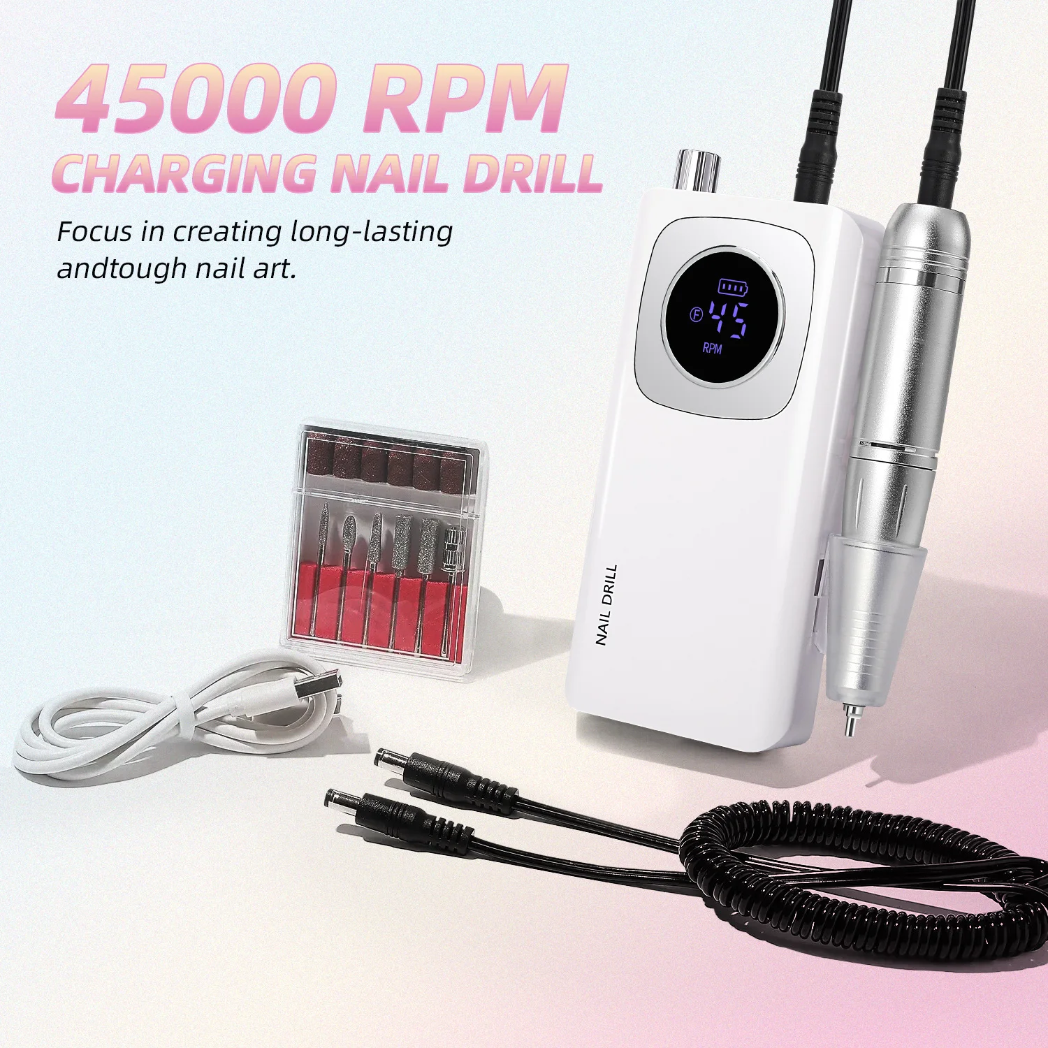 45000RPM-Rechargeable-Electric-Nail-Drill-Machine-Professional-High ...