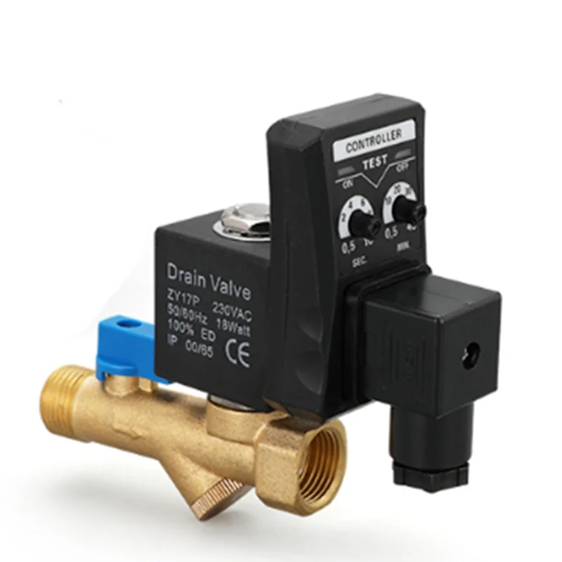 1/2" DN15 Electric Timer Auto Water Valve Electronic Drain Solenoid ...
