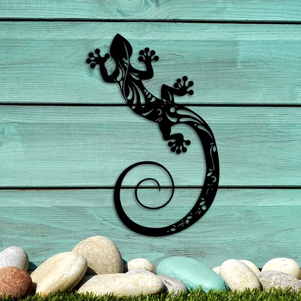 1pc-3D-Lizard-Metal-Wall-Art-Eye-Catching-Home-Decor-for-Living-Room ...