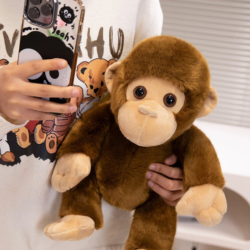 Lifelike-17-30cm-Simulation-Monkey-Doll-Funny-Plush-Toys-Soft-Wild ...