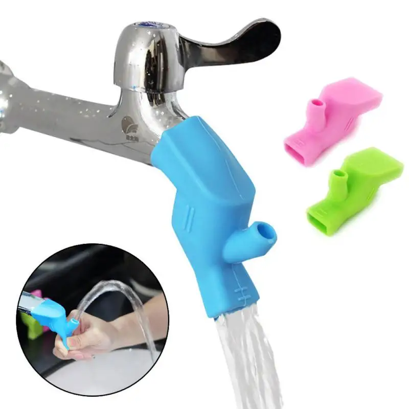 Kitchen Sink Faucet Extender Children Water Saving Tap Extension Rubber ...