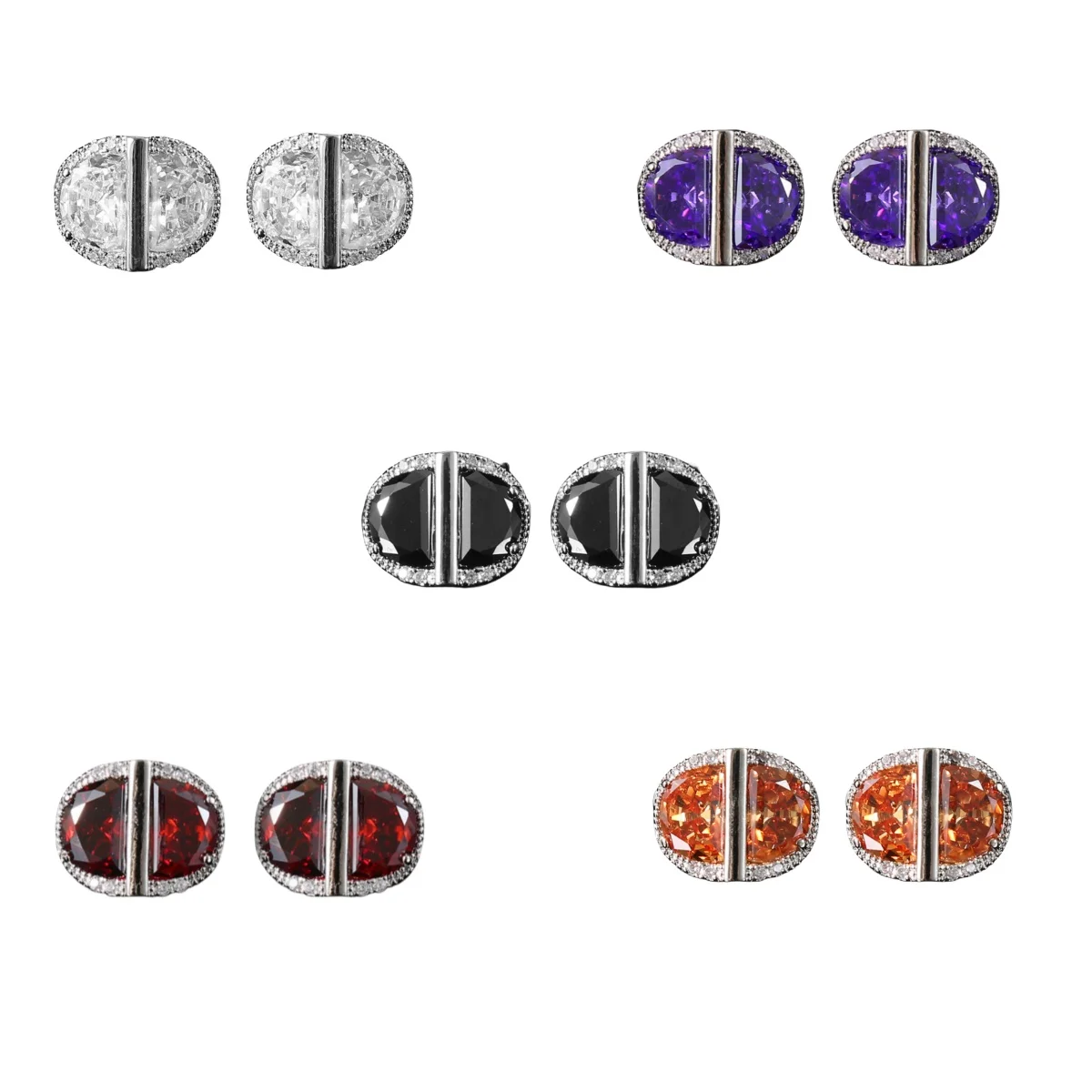 Men-s-cufflinks-Oval-multi-color-option-White-Black-Champagne-High ...