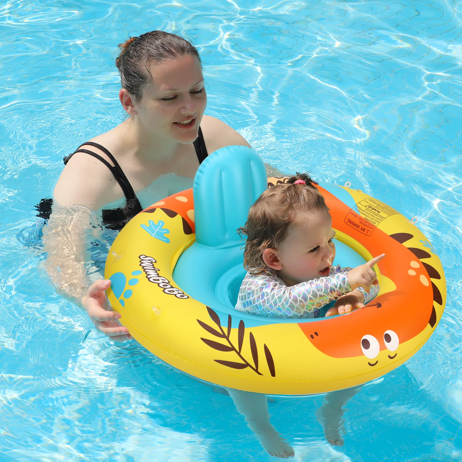 Swimbobo New Style Child Inflatable Dinosaur Cute Swimming Seat Boat ...