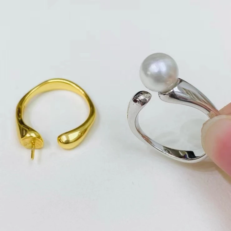 925 Sterling Silver Adjustable Ring Mount Settings Findings Mountings ...