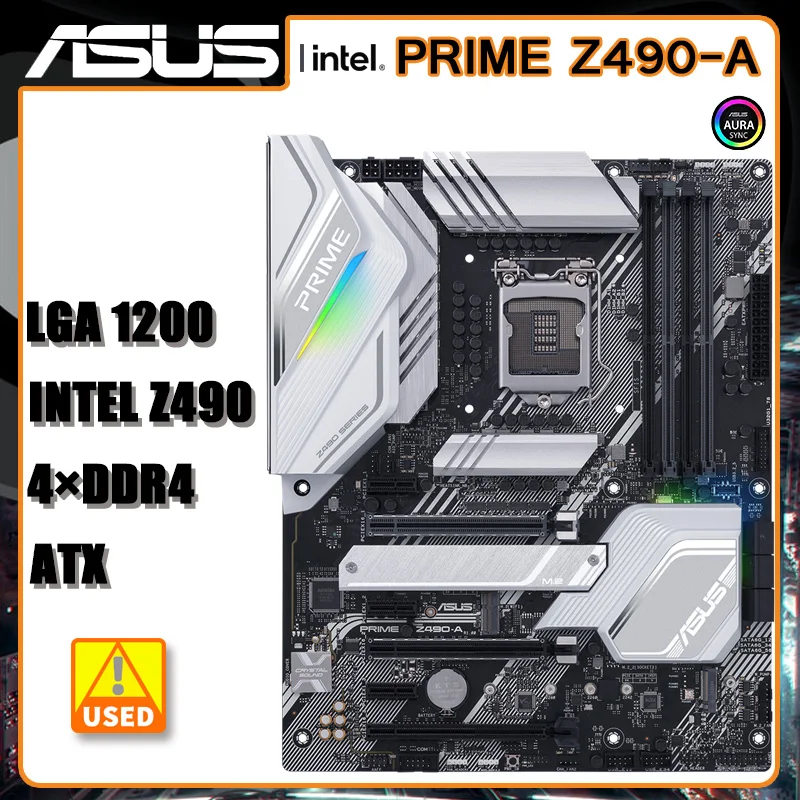Placa mãe Intel Z490 ASUS PRIME Z490 A Placa mãe DDR4 PCI E 3.0 128GB ...
