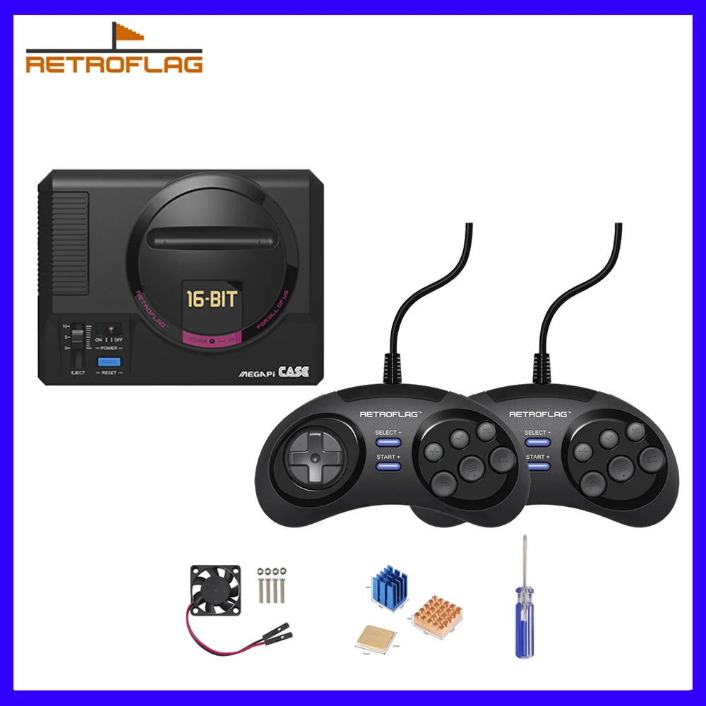 RETROFLAG-MEGAPi-Case-with-Heatsink-Single-Fan-for-Rasbperry-Pi-3ModelB-Plus-Classic-USB-Safe ...