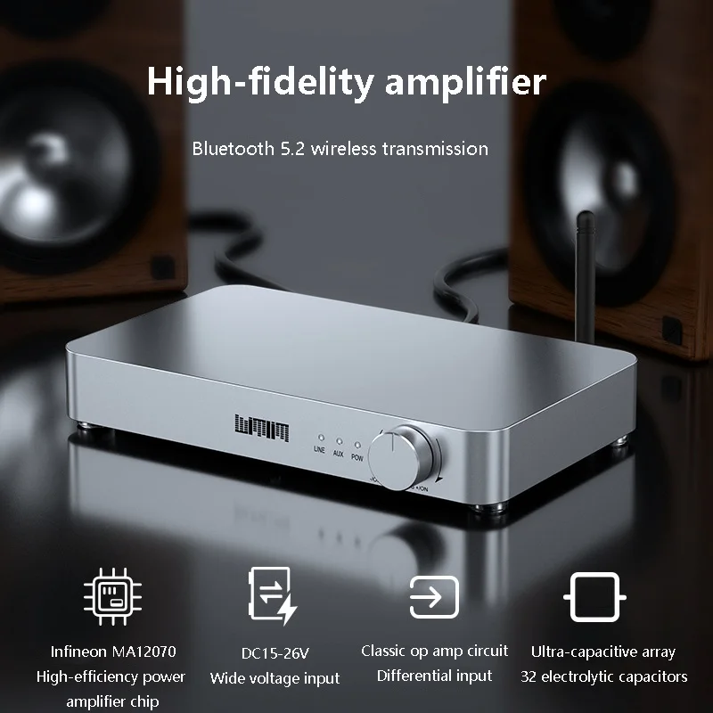 HIFI-Class-D-Power-Amplifier-160W-High-Power-Bluetooth-5-2-TDA1305T ...