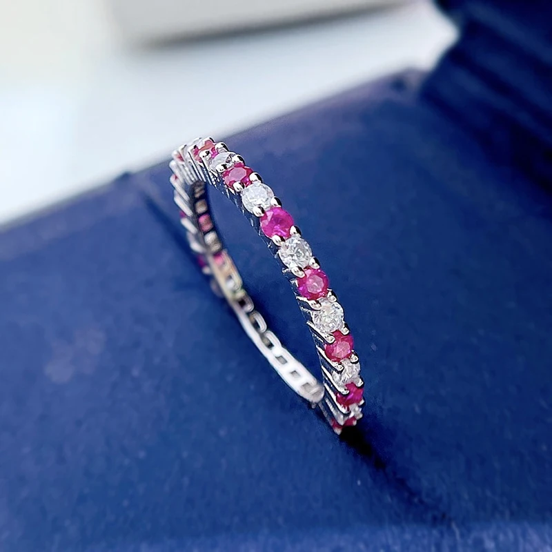 S925-Sterling-Silver-Colored-Gemstone-New-Design-Ring-Cool-Style-INS ...