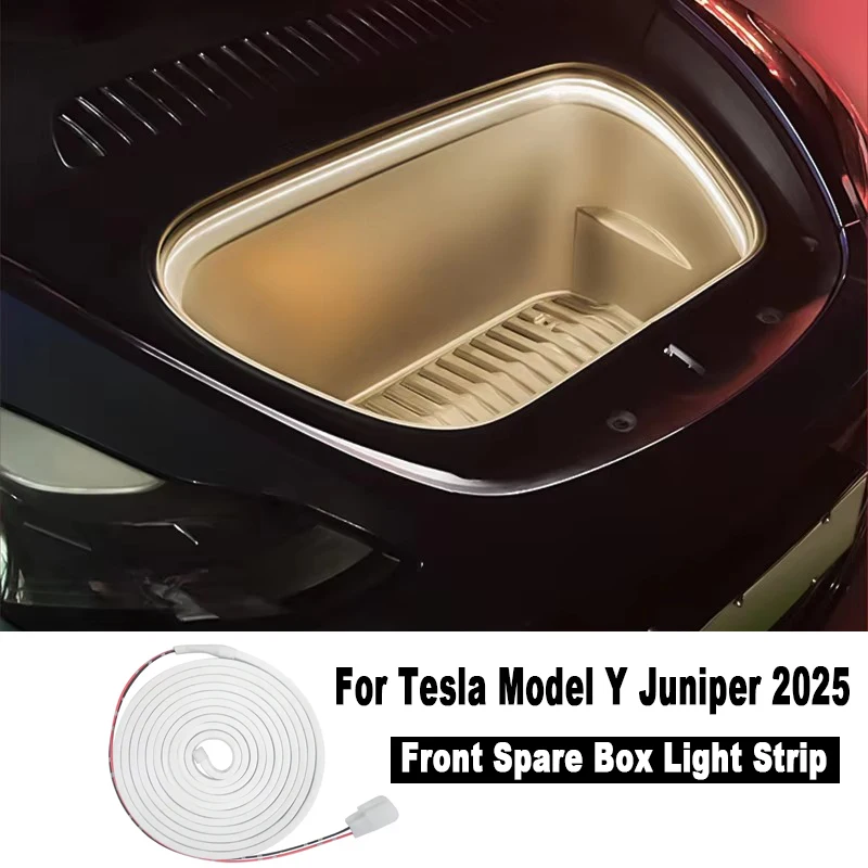 For Tesla Model Y Launch/Juniper 2025 Front Spare Box Light Strip Front ...