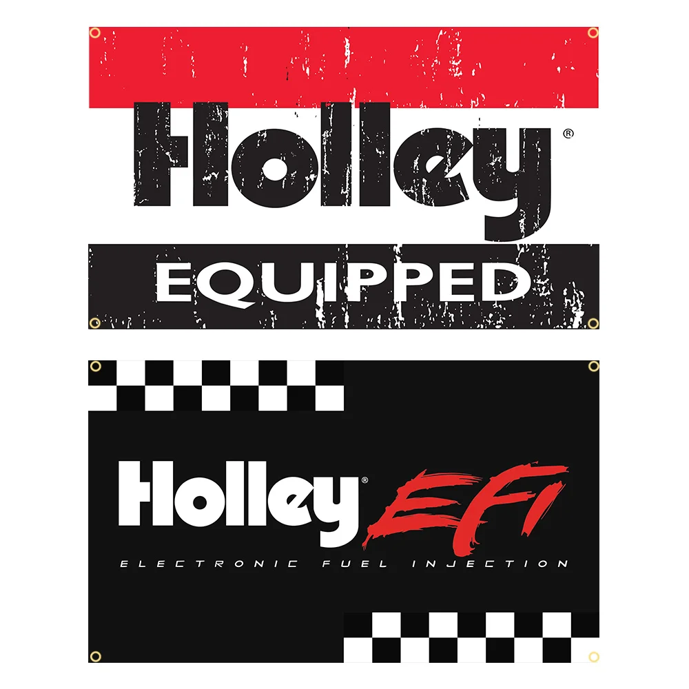 90x150cm-Holleys-Performance-Equipped-Car-Flag-Polyester-Printed-Auto ...