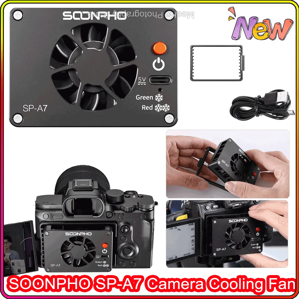 Soonpho-Camera-Cooler-Live-Broadcast-Camera-Cooling-Fan-SP-A7-Radiator ...