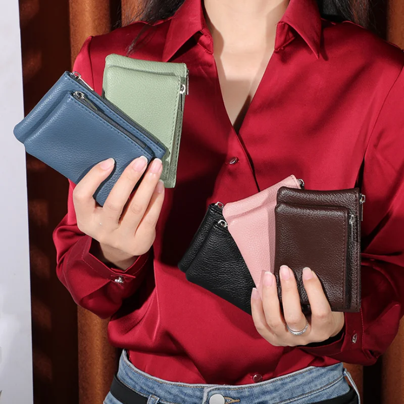 Fashion-Women-Wallet-Clutch-Double-Zipper-Female-Short-Small-Coin-Purse ...