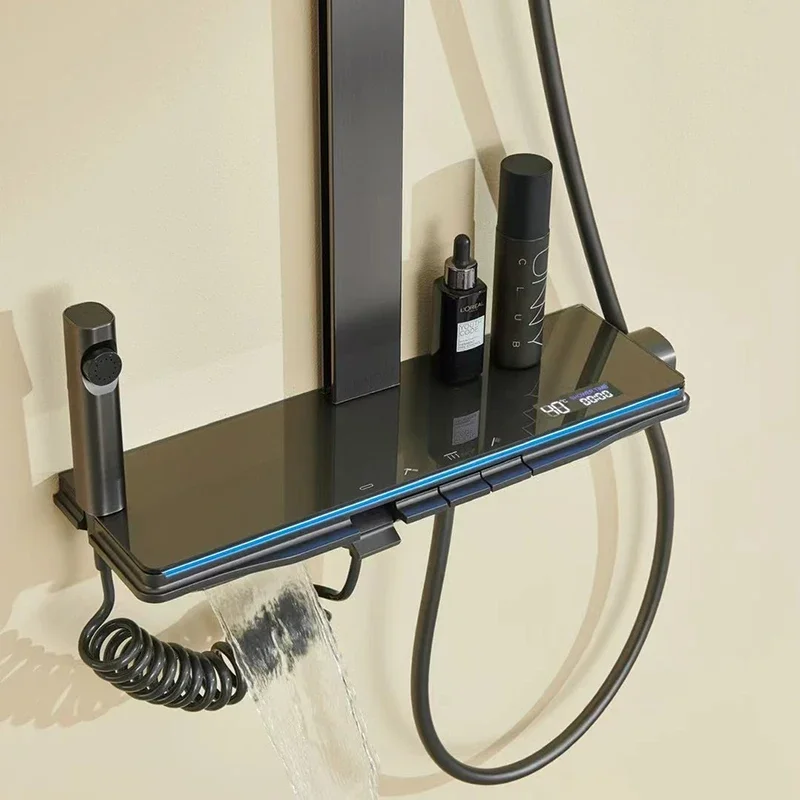 High-Quality-Shower-System-Full-set-Bathroom-Piano-Key-Digital-Display ...