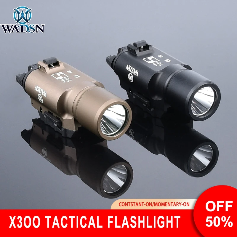 Wadsn Tactical X300 Flashlight X300u Surefir Weapon Light Gloc17 Rifle Pistol Light Airsoft ...