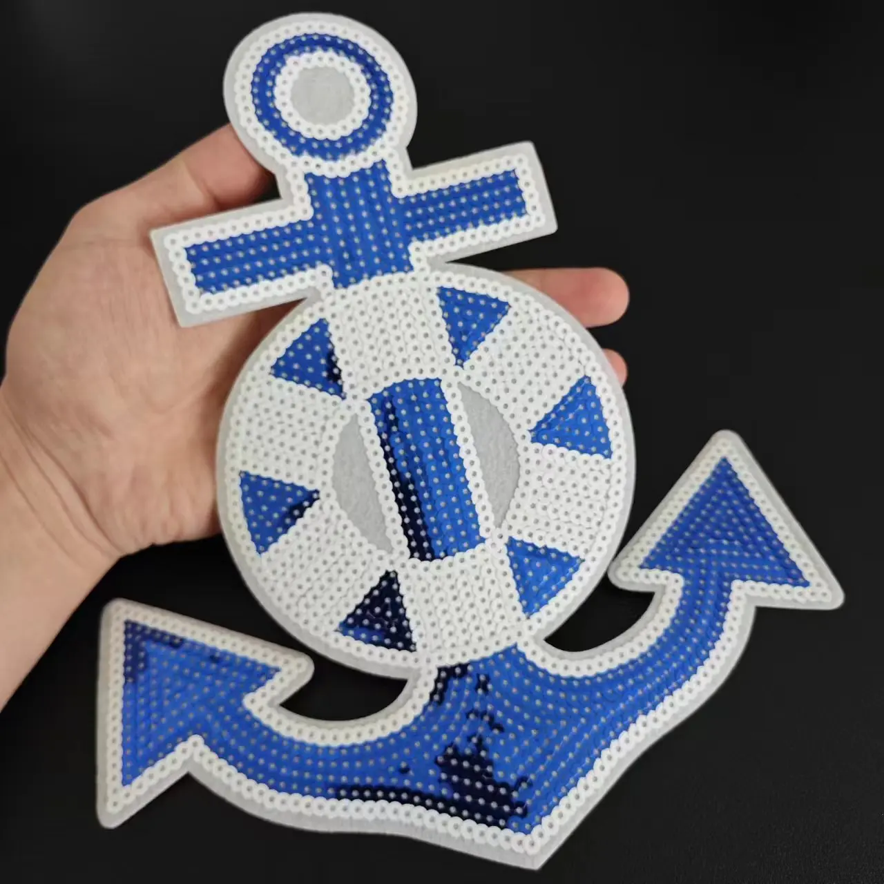 Large-Patch-Anchor-Navy-Sequins-Christmas-gift-deal-with-it-Iron-on ...